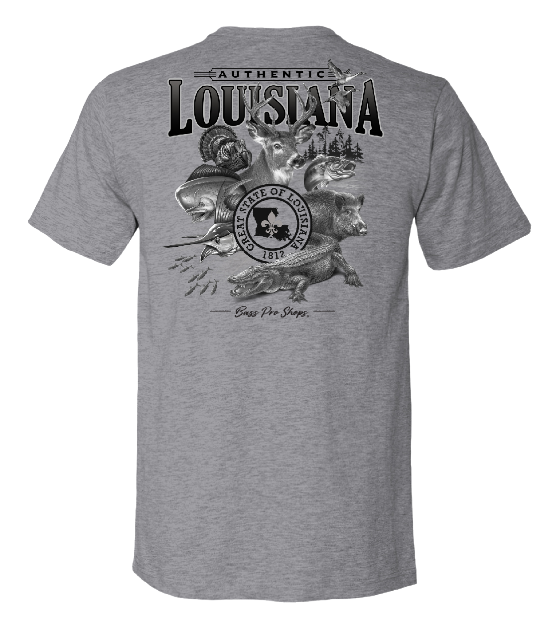 Bass Pro Shops State Sportsman Animals Short-Sleeve T-Shirt for Men ...